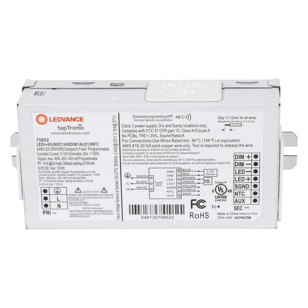 Ledvance Taptronicc LED Compact Driver 40-Watt 75852 - The Home Depot