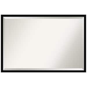 Amanti Art Jet Black 21.5 in. H x 21.5 in. W Framed Wall Mirror ...