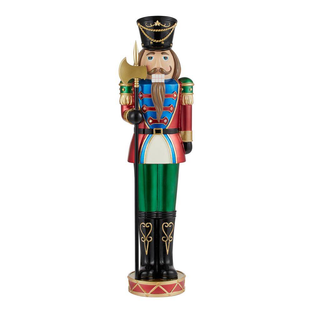 Home Accents Holiday 3.5 ft LED Pre-Lit Christmas Nutcracker with Axe ...