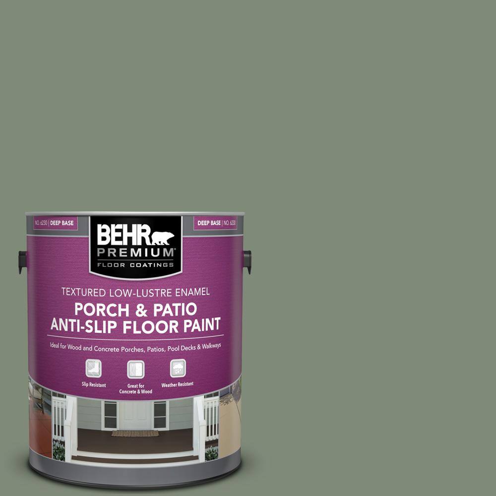 BEHR PREMIUM 1 gal. #N400-5 Thai Basil Textured Low-Lustre Enamel ...