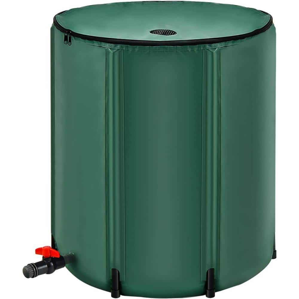 AOPSPS 53 Gal. Portable Collapsible Rain Barrel Water Collector ...