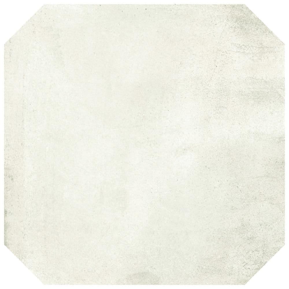 Merola Tile Laverton Octagon Nieve 8 in. x 8 in. Porcelain Floor and ...
