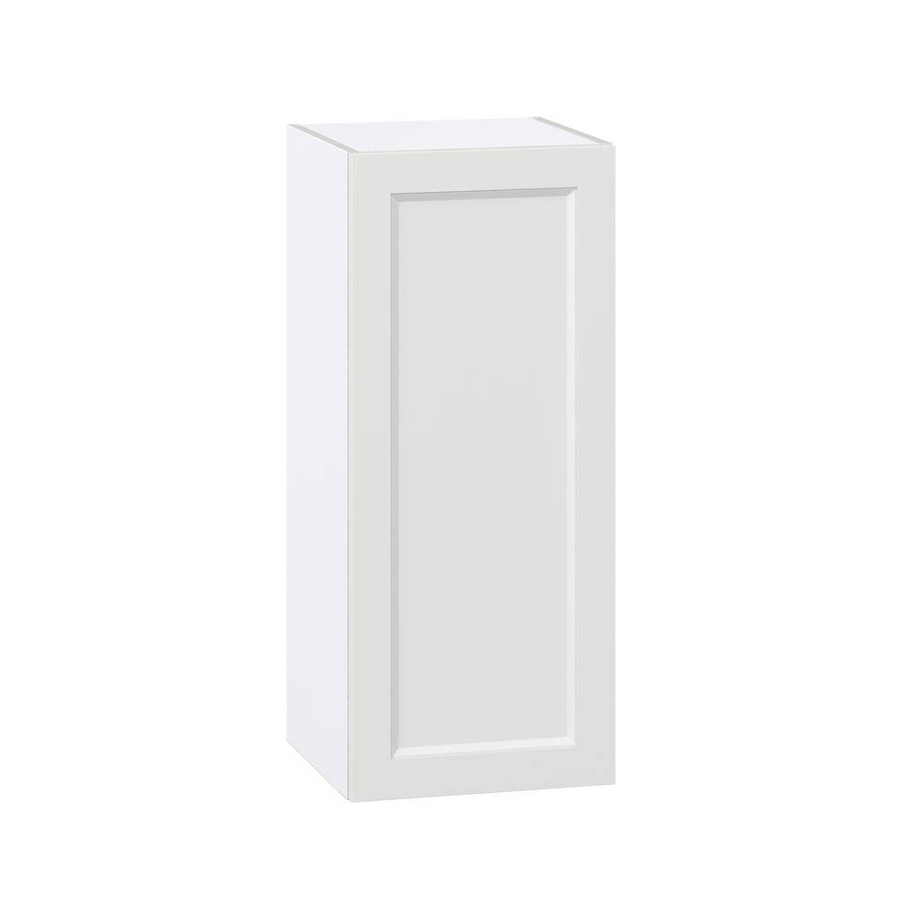 J COLLECTION Alton Painted White Recessed Assembled Wall Kitchen Cabinet with Full Height Door ...