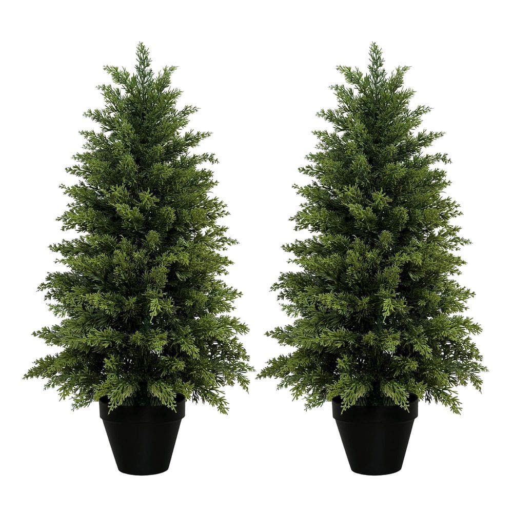 Vitalismo 3ft Artificial Cypress Trees Beautiful Realistic Fake Cedar ...