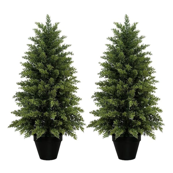 Vitalismo 3ft Artificial Cypress Trees Beautiful Realistic Fake Cedar ...