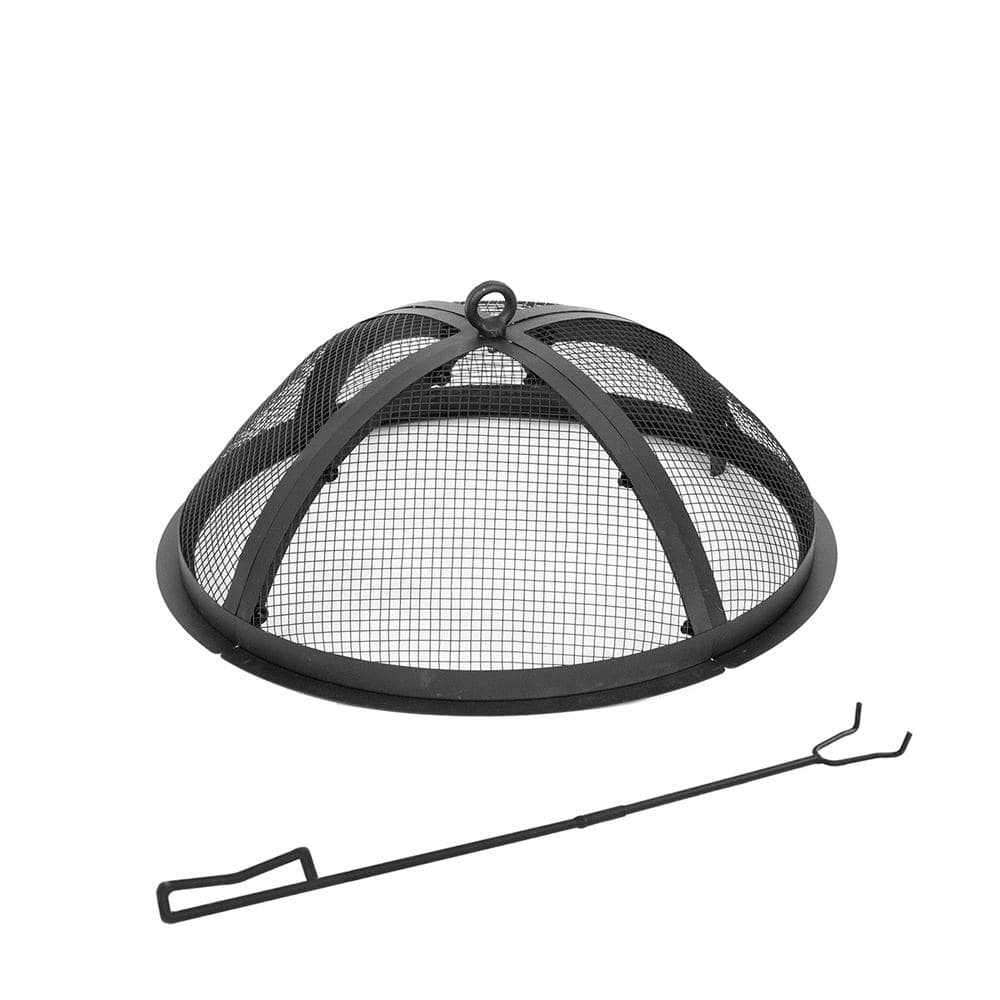 BLUE SKY OUTDOOR LIVING The Peak 18 in. Steel Round Domed Spark Screen ...