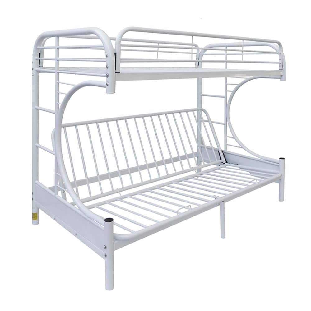 Acme Eclipse Twin Full Futon Bunk Bed White