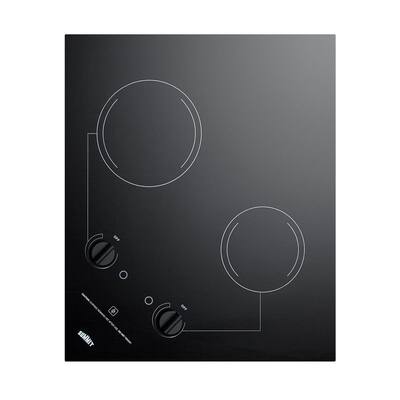 Summit Appliance 27 in. Radiant Electric Cooktop in Black with 5 ...