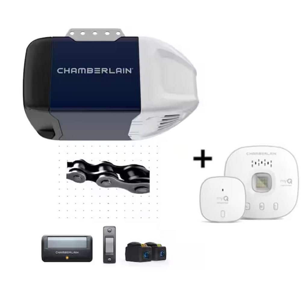 Chamberlain 1/2 HP Heavy-Duty Chain Drive GDO w/myQ Smart Garage ...