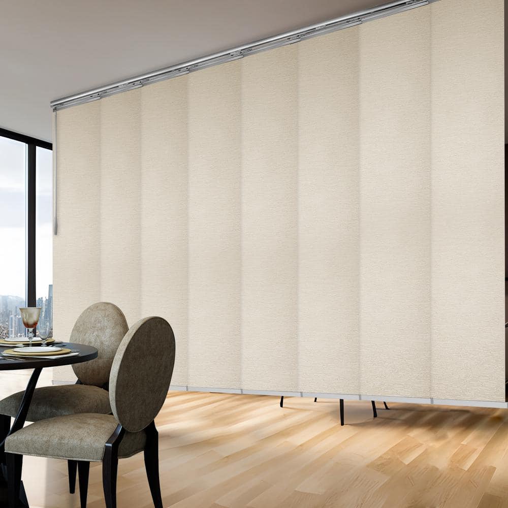 EMOH Macrame 130 in. - 175 in. W x 116 in. L Adjustable 8-Panel Satin ...