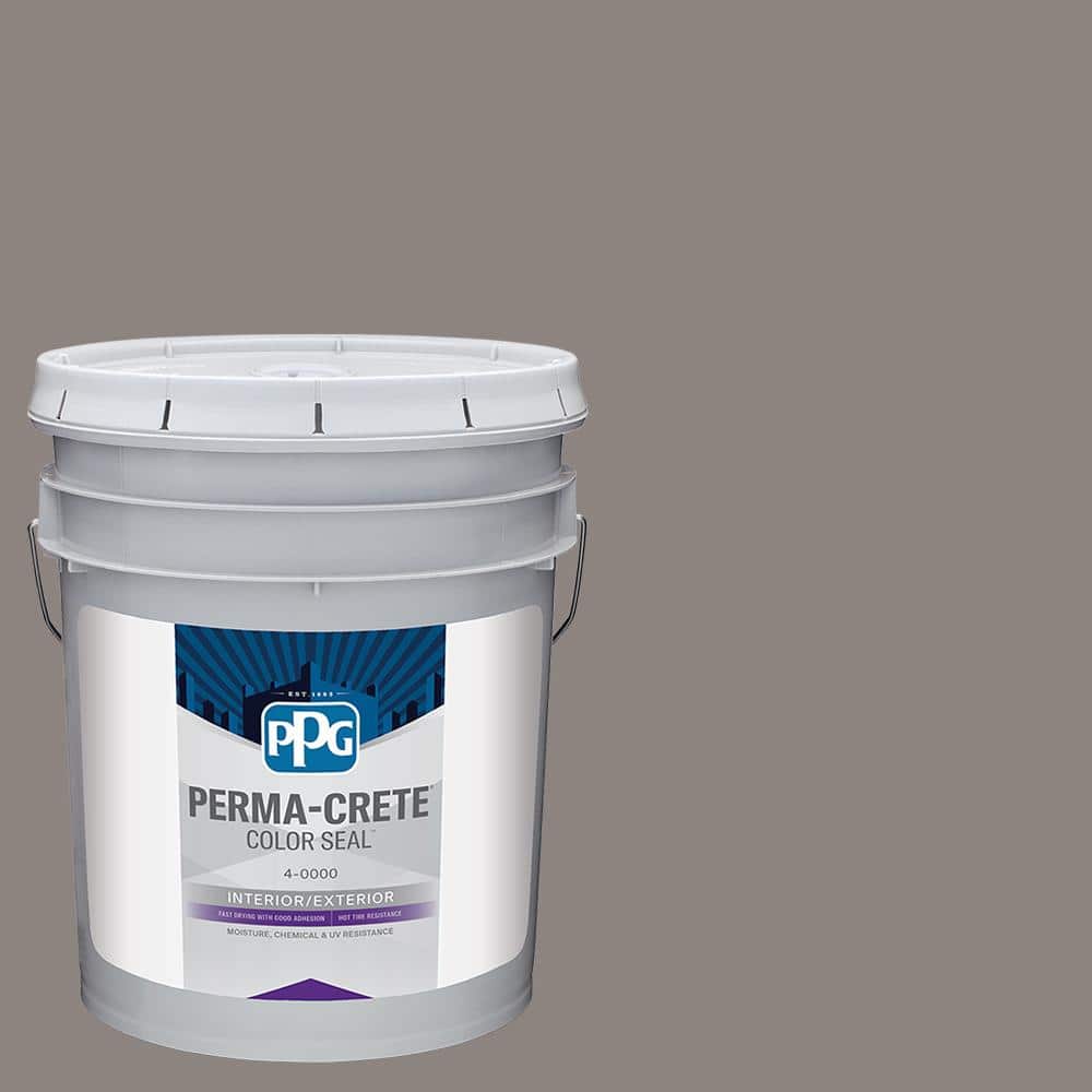 Perma-Crete Color Seal 5 gal. PPG1005-5 Elephant Gray Satin Interior ...