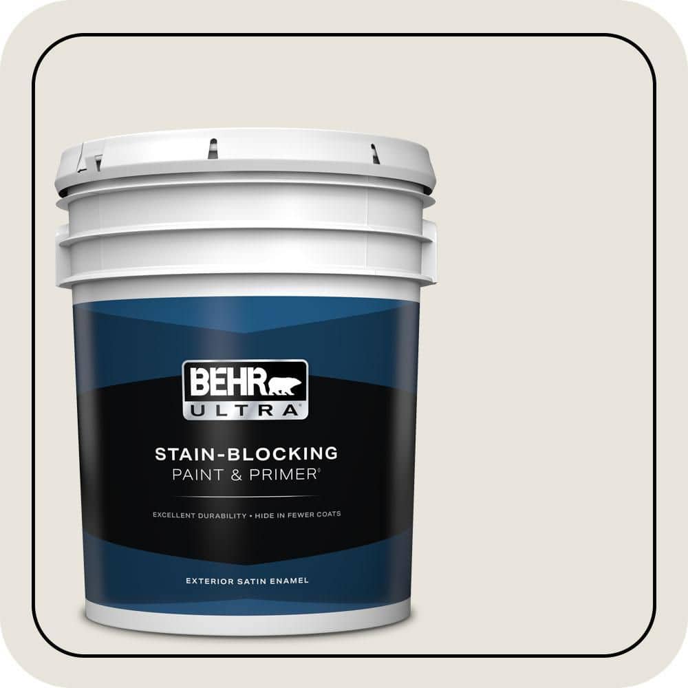 BEHR ULTRA 5 gal. #790C-1 Irish Mist Satin Enamel Exterior Paint ...
