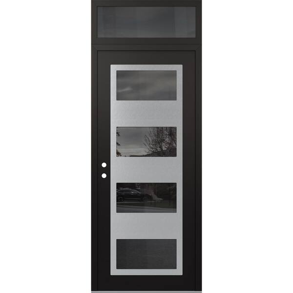 Tessari Doors C2 36 in. x 96 in. Silver P-Right-Hand/Inswing Mirrored ...