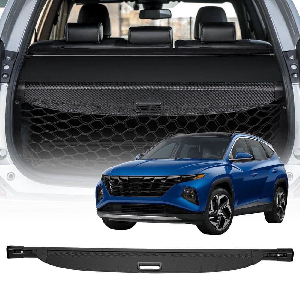 VEVOR Retractable Cargo Cover, Upgraded Carbon Fiber Texture Trunk ...