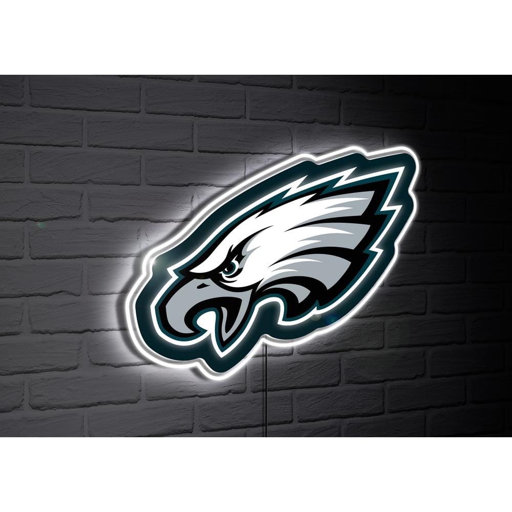 Evergreen Philadelphia Eagles Team Logo Shaped Plug in LED Lighted Sign ...