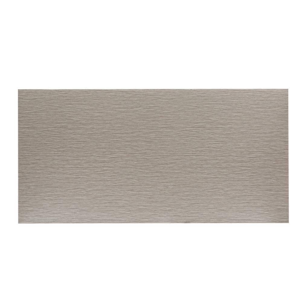 TrafficMaster Gray Linear Tile 4 MIL x 12 in. W x 24 in. L Water ...