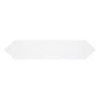Roca Color Collection White Ice 3 in. x 12 in. Bright Picket Ceramic ...