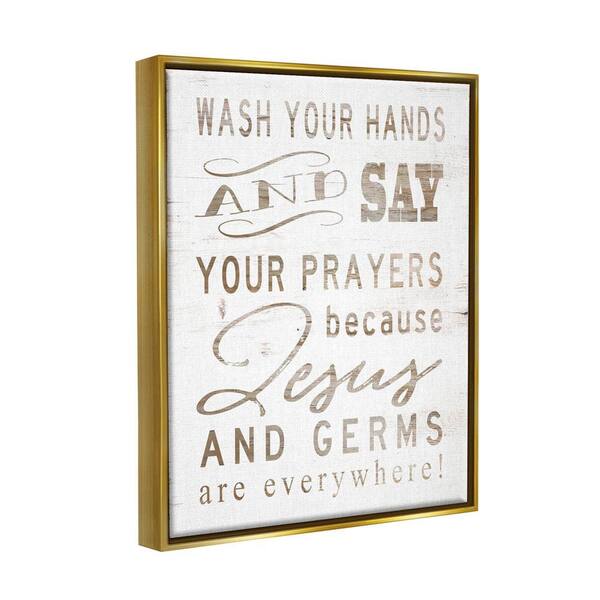 Jesus And Germs Are Everywhere Sign