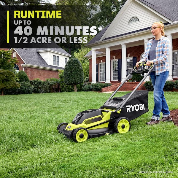 Ryobi 20 cordless lawn mower store