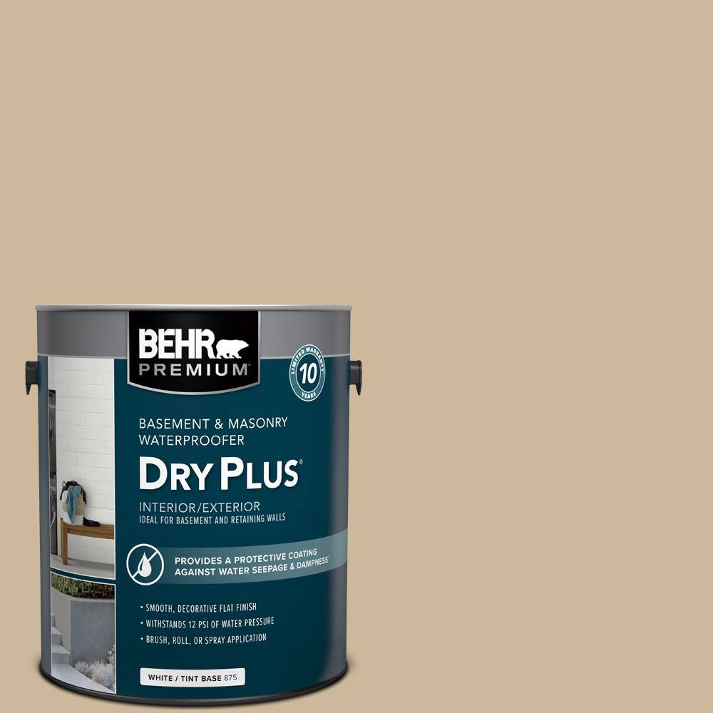 BEHR PREMIUM 1 gal. #DMW-12 Camel Tan Flat Interior/Exterior Dry Plus ...