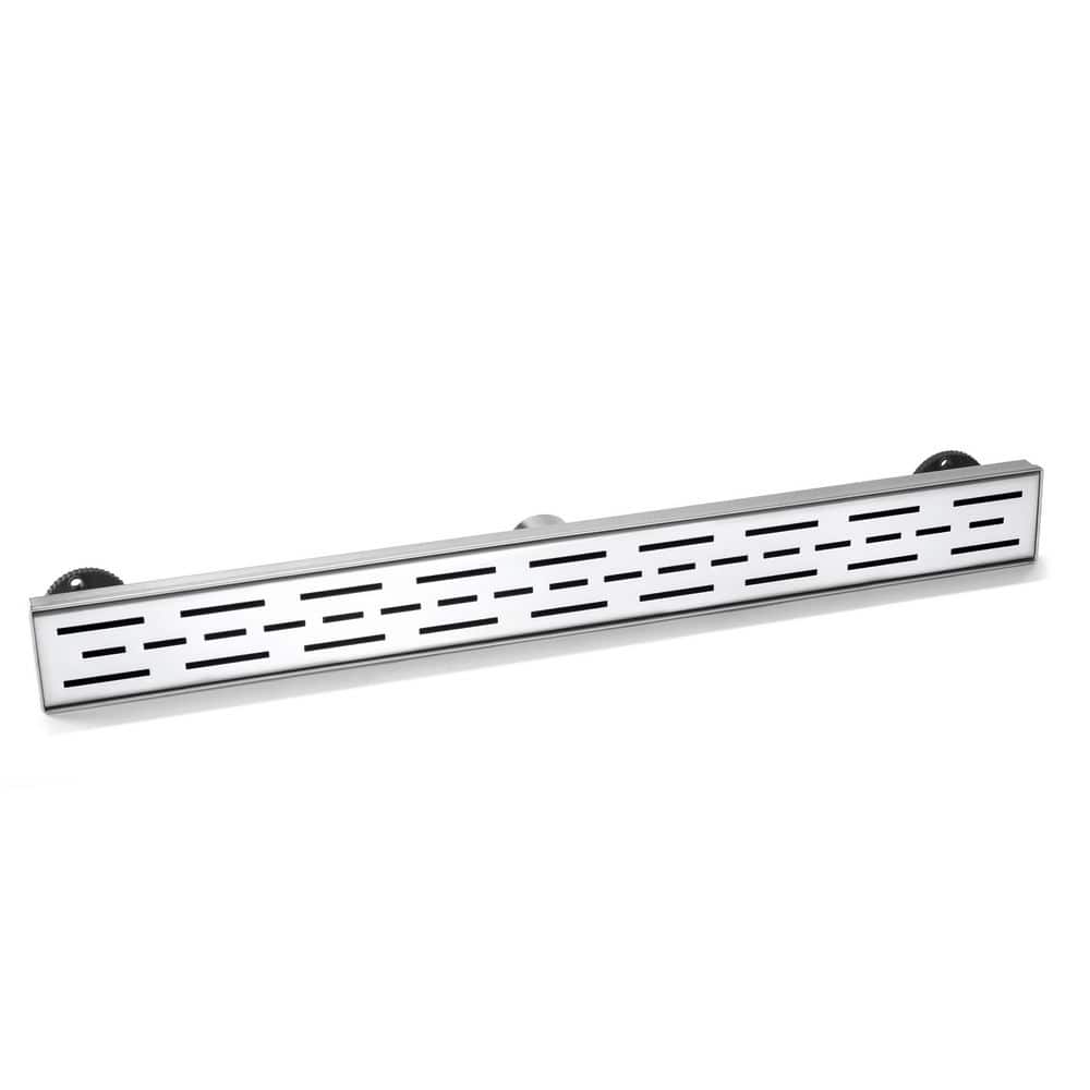 BWE 36 in. Stainless Steel Linear Shower Drain with Square Pattern ...