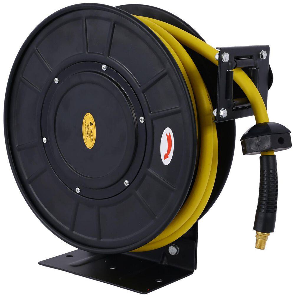 SOTEN RUGGED TABLET LLC Retractable Air Hose Reel With 3/8 in. x 50 ft ...