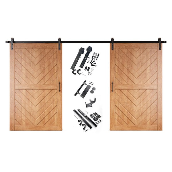 HOMACER JT3 42 in. x 80 in. C-Panel Early American Fishbone Design ...