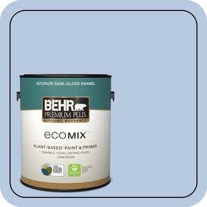 BEHR PREMIUM PLUS 1 gal. #590C-3 Mystic River Eggshell Enamel EcoMix ...