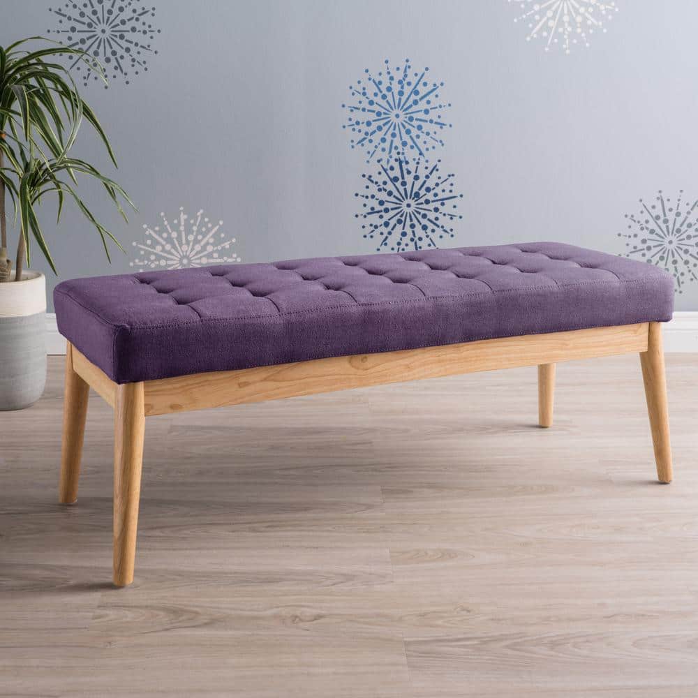 CHRISTOPHER KNIGHT HOME Bankston Modern Purple Fabric Upholstered ...