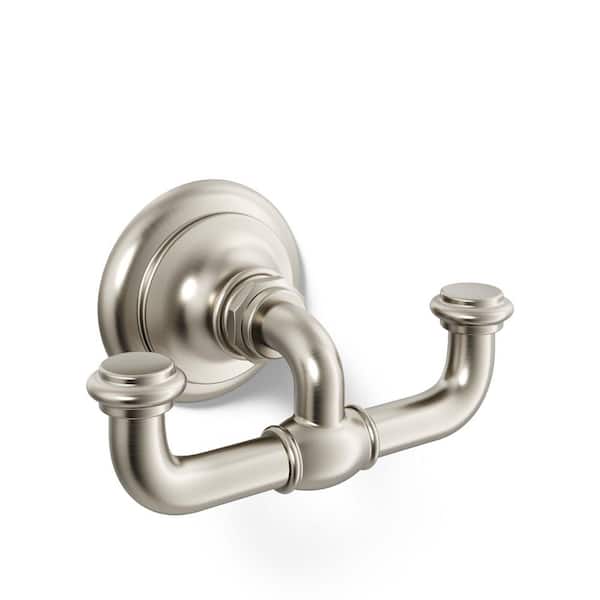 KOHLER Artifacts Double Robe Hook in Vibrant Brushed Nickel K-72572-BN ...