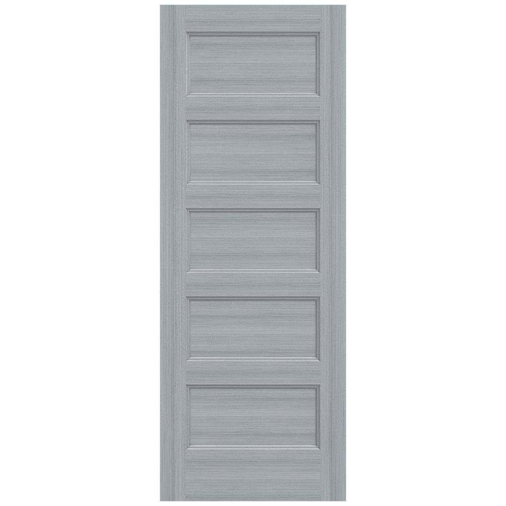 JELD-WEN 30 in. x 80 in. Conmore Stone Stain Smooth Solid Core Molded ...