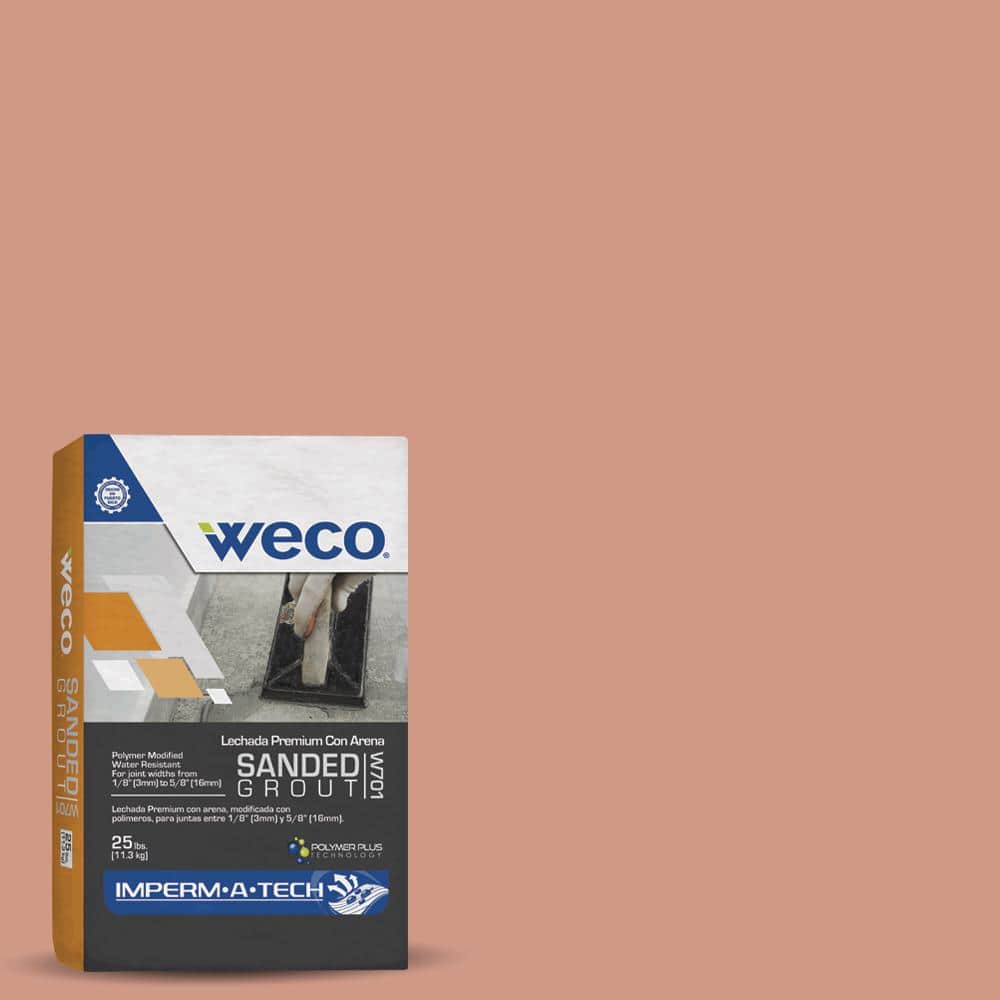 WECO W-701 Sahara Sand Premium Sanded Grout 25 lbs. for Indoor/Outdoor ...