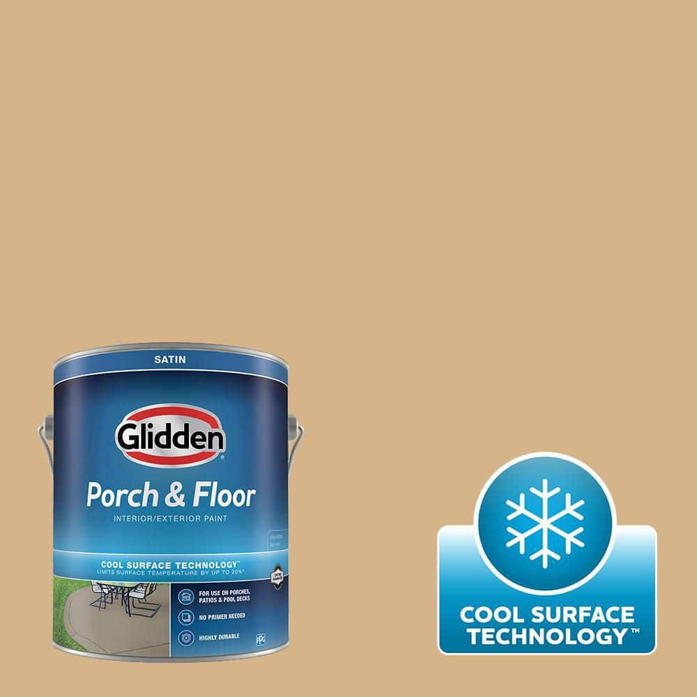 Glidden Porch and Floor 1 gal. PPG1092-4 Craftsman Gold Satin Interior ...