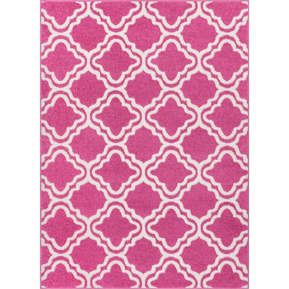 Well Woven StarBright Calipso Pink 3 ft. x 5 ft. Kids Area Rug 09404 ...
