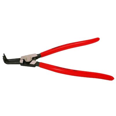 KNIPEX 12 in. 90 Degree Angled External Snap-Ring Pliers-44 21 J41 ...