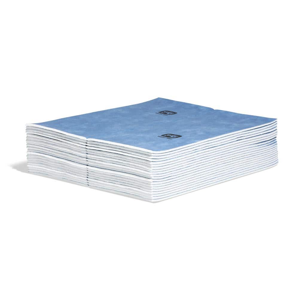 PIG 15 in. X 19 in. Water Absorbent Mat-Reusable (20-Pack) Pads WTR820 ...