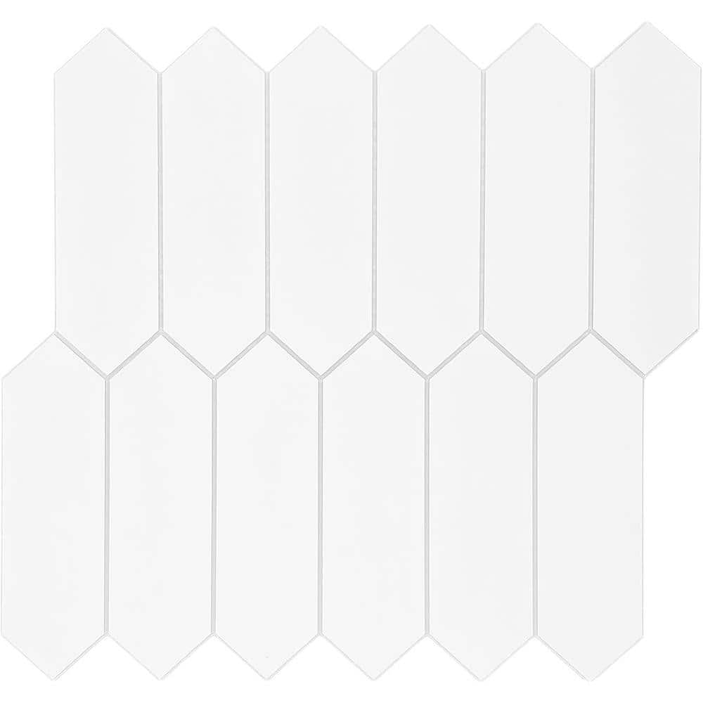 Reviews for Long Hexagon 12 in. x 11.22 in. Peel and Stick backsplash ...