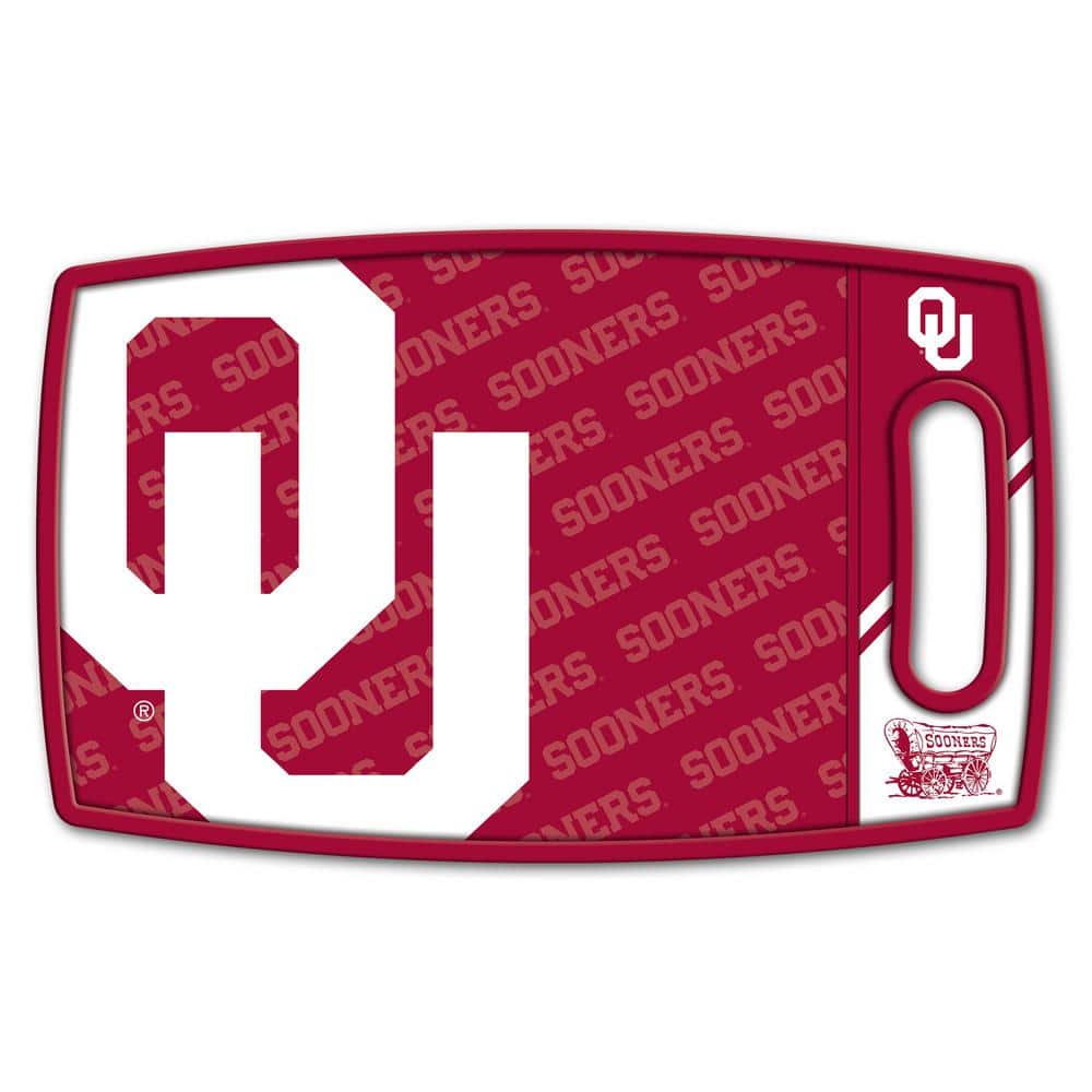 YouTheFan NCAA Oklahoma Sooners Logo Series Cutting Board 9in x 0.5in ...