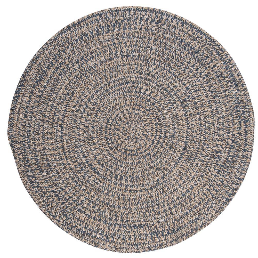 Home Decorators Collection Cicero Denim 10 ft. x 10 ft. Round Area Rug ...