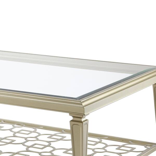 Acme Furniture Zaba 54 in. Glass Top & Silver Finish Acme Furniture Zaba 54 in. Glass Top & Silver Finish