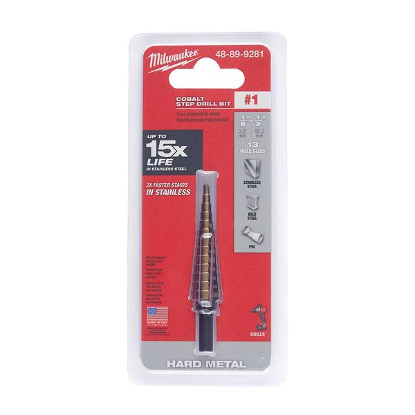 Step Drill Bit Drill America 1/8" Cobalt Stepped Drill Bit (GSC Series ...
