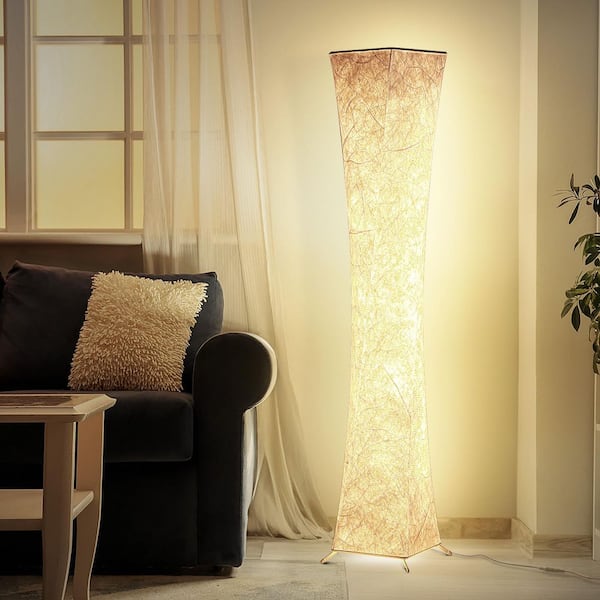 SUNMORY 61 in. Square RGBIC Floor Lamp with Remote, App Control, Music ...
