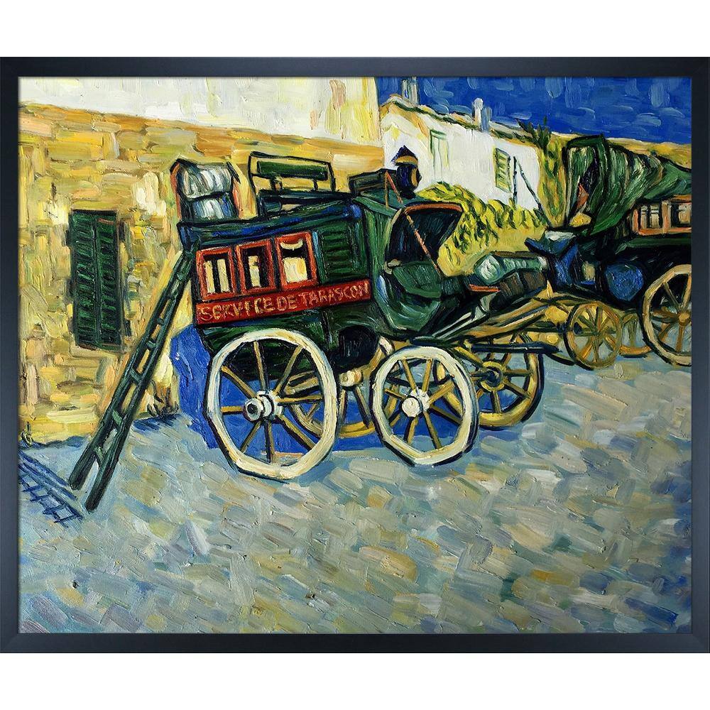 LA PASTICHE Tarascon Diligence by Vincent Van Gogh Studio Black Wood ...