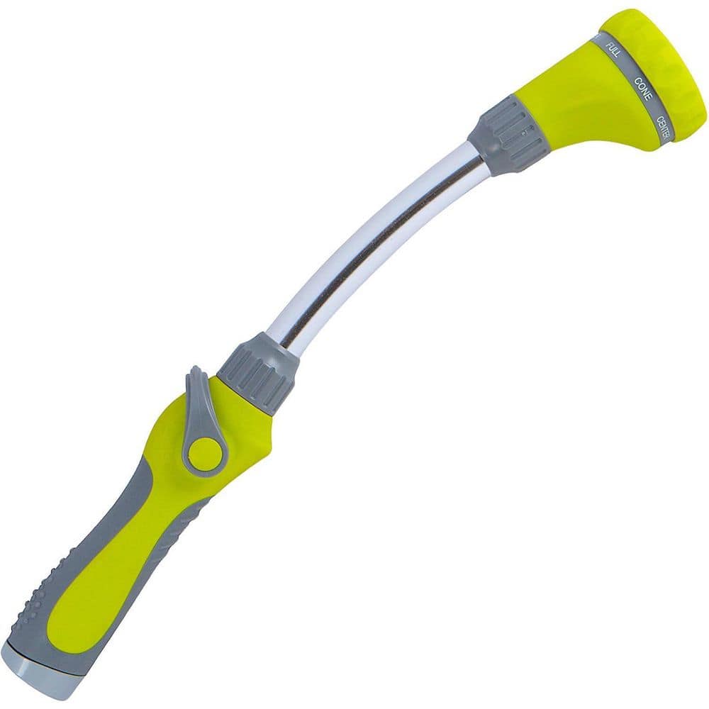 15 in. Garden Hose Sprayer Wand 8-Pattern Adjustable Nozzle with Thumb ...