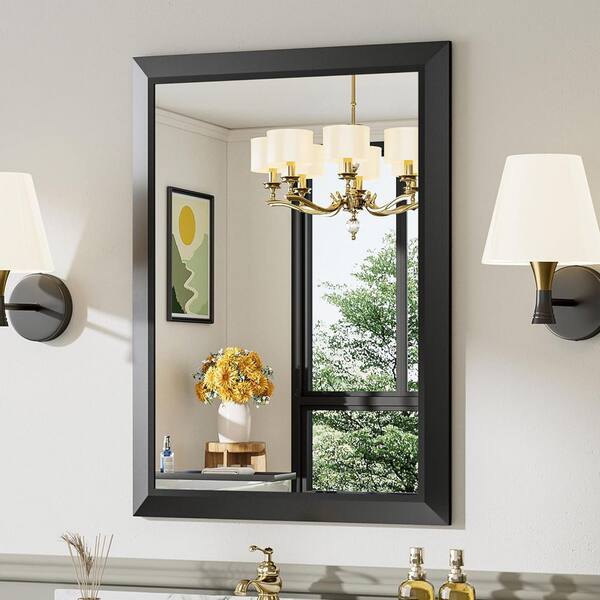 KIOTEE 24 in. W x 32 in. H Rectangular Framed French Cleat Wall Mounted ...