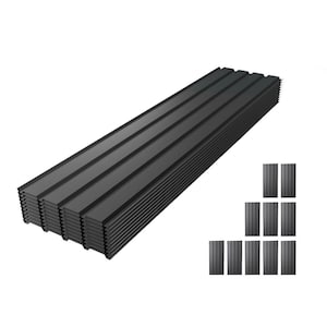 maocao hoom 5 ft. x 1.5 ft. Corrugated 31-Gauge Galvanized Steel Roof ...