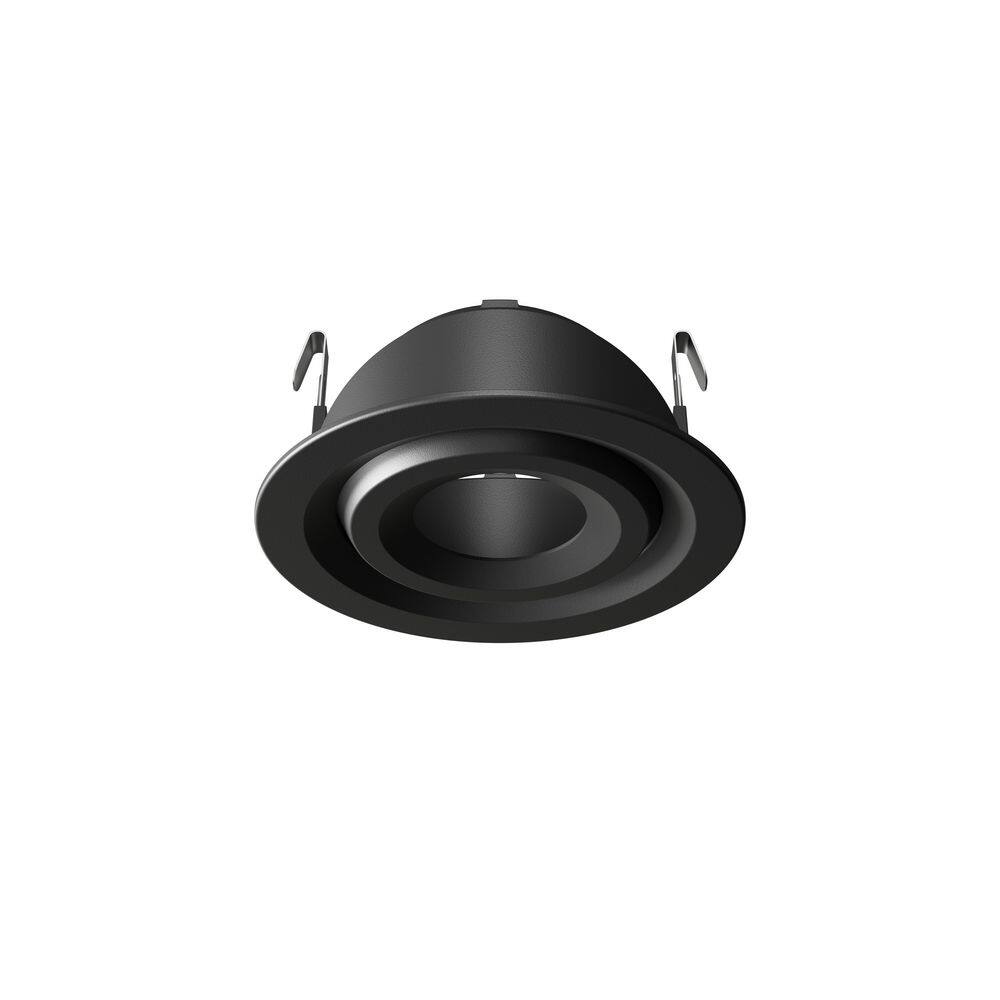 LUSA 4 in. Black Recessed Light Adjustable Trim (24-Pack)-for LED ...