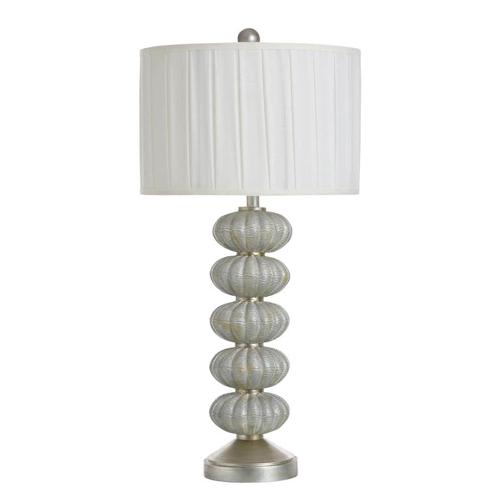 StyleCraft 33.75 in. Silver Champagne Transitional 1-Light Standard ...
