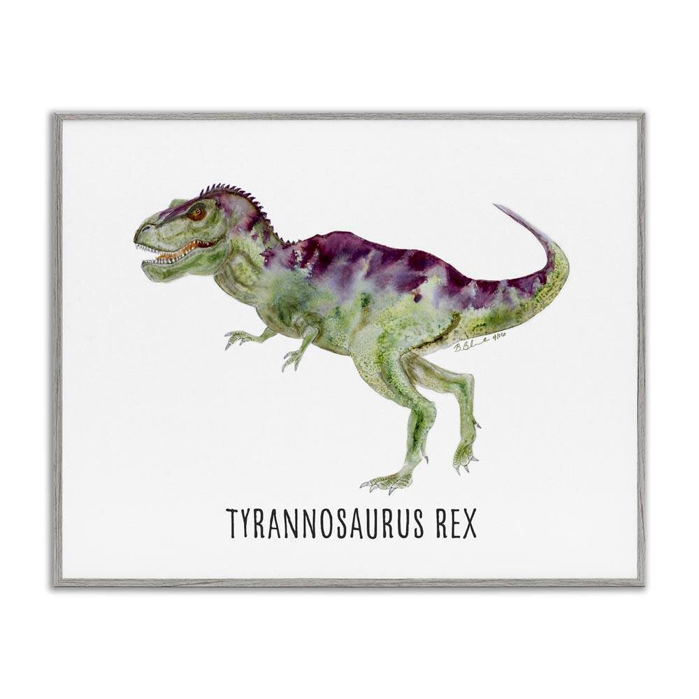 Stupell Industries Tyrannosaurus Rex Dinosaur Learning by Brett ...