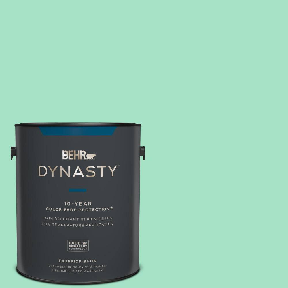 BEHR DYNASTY 1 gal. #470A-3 Reef Green Satin Enamel Exterior Stain ...